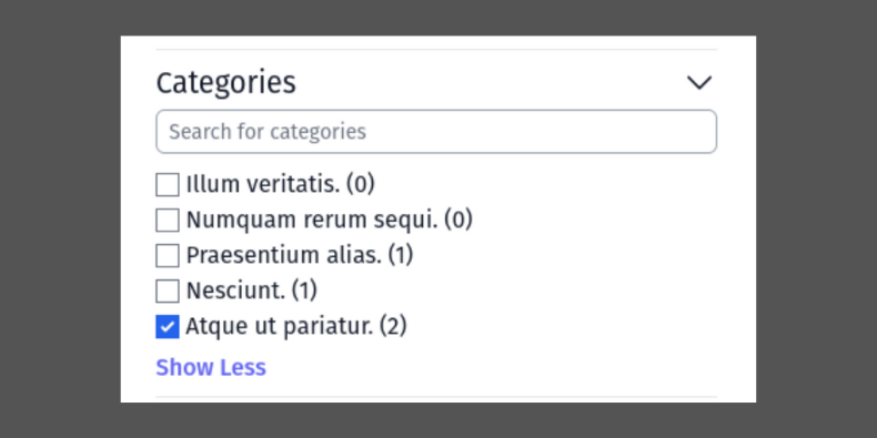 E-Shop Sidebar Filter: Alpine.js for Search and Show/Hide