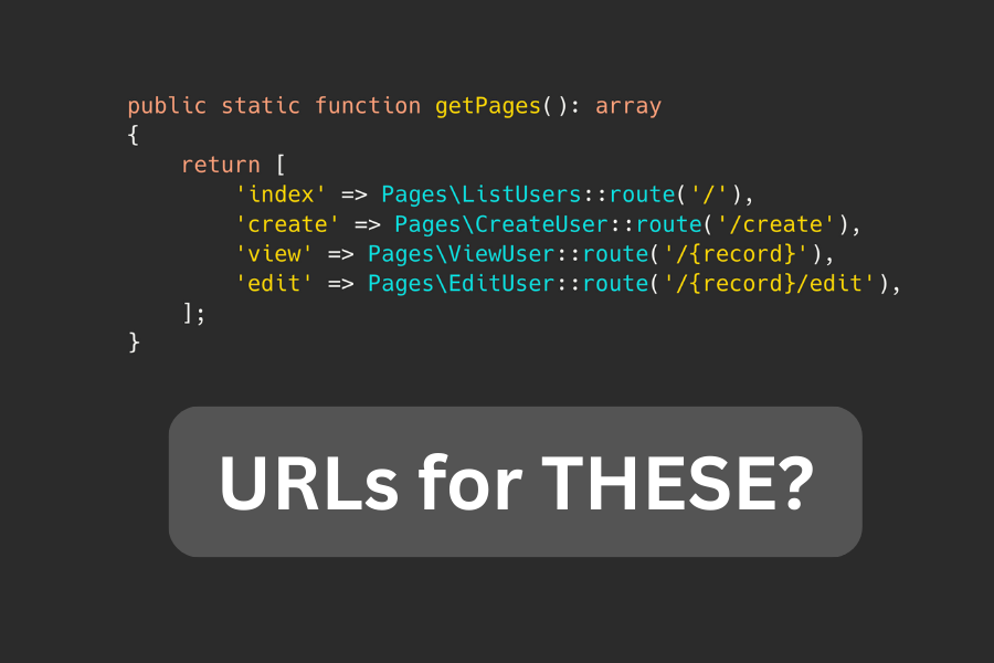 Filament: Get URLs and Route Names for Resources/Pages