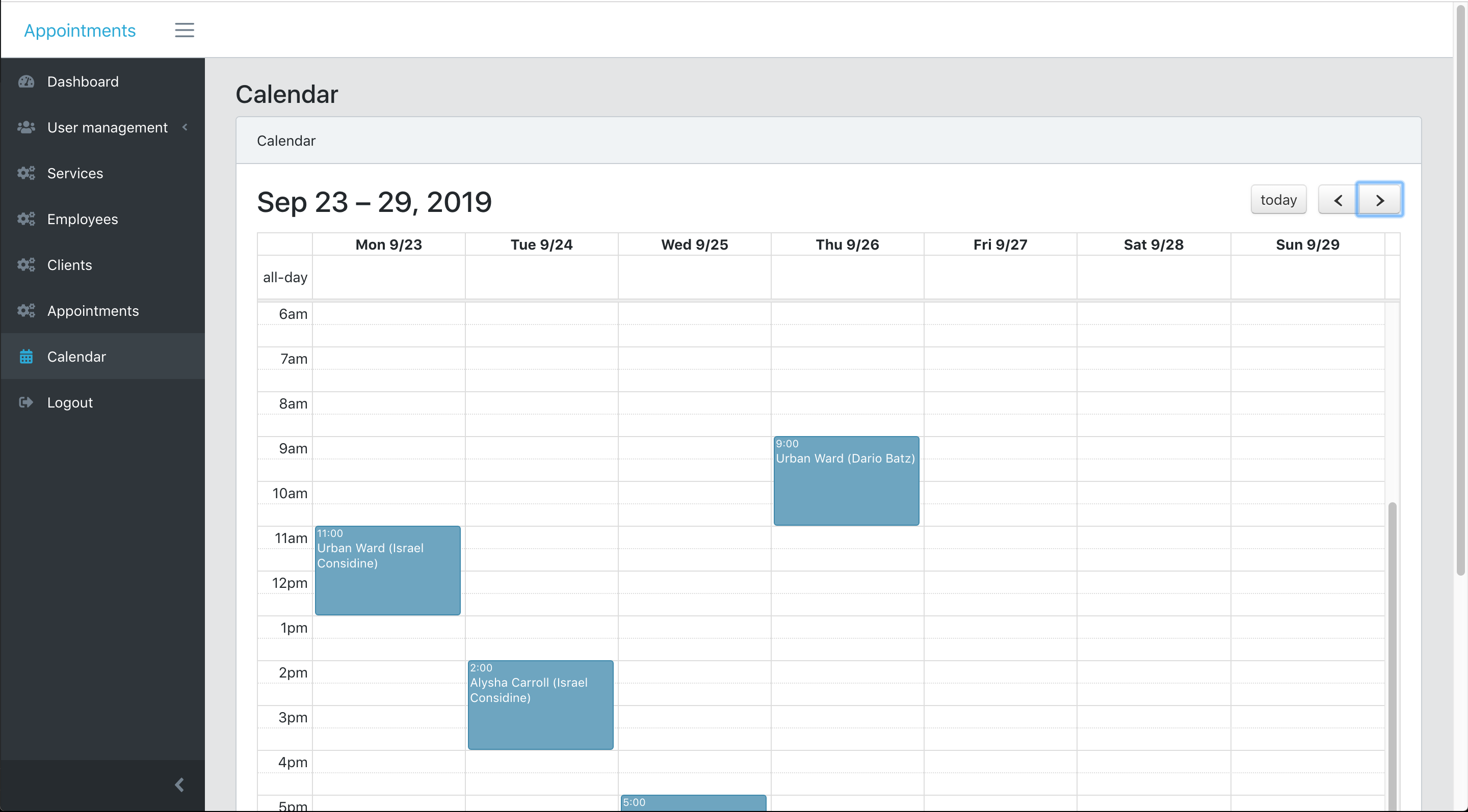 LaravelDaily Laravel Appointments Laravel 6 Demo Project For